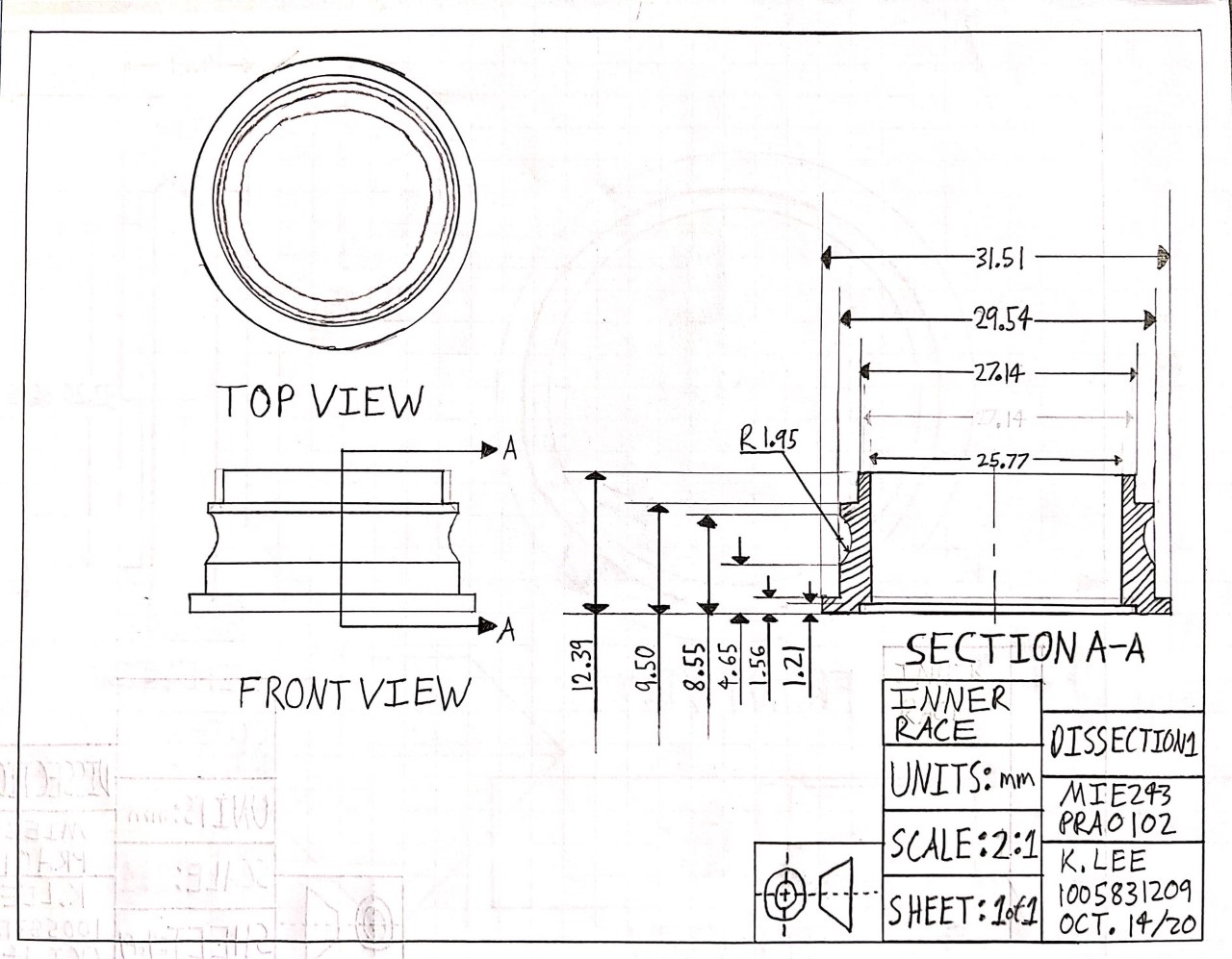 Engineering Hand Drawings – Koby Lee's Portfolio